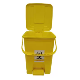 Plastic Pedal Dustbin Bio Medical Waste 10 Ltr Yellow